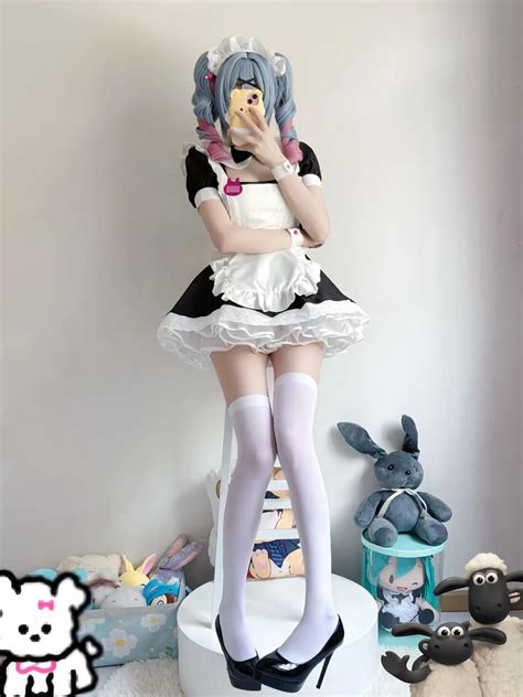 超商免運 加急出貨🚀 初音兔子洞 初音未來cos服 兔子洞 女僕裝 Cosplay服裝 Miku 可愛兔子洞 Cos女僕 蝦皮購物