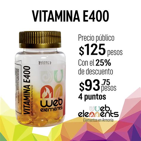 Vitamina E 400 Caps 650 Mg Fco Con 30