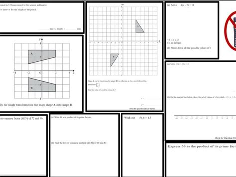 Maths Gcse Revision Map Lesson Teaching Resources