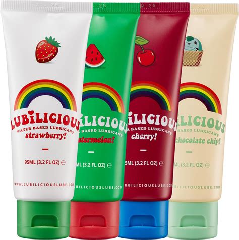 Lubilicious Flavored Lube 4 Pack Edible Lube And Flavored Lubricants For