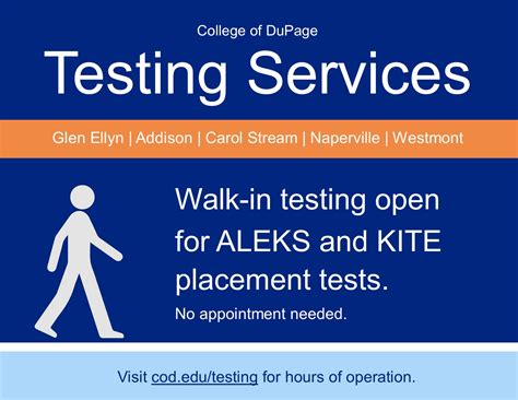 Walk In Testing College Of Dupage Naperville Center