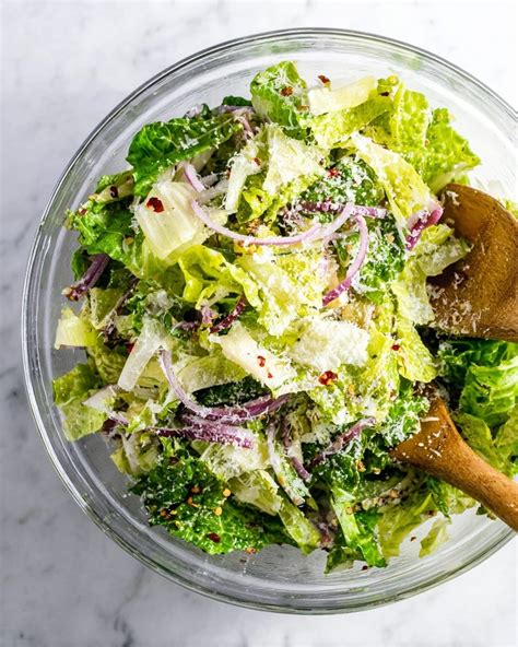 5 Minute Lemon Parmesan Lettuce Salad Fresh And Flavorful