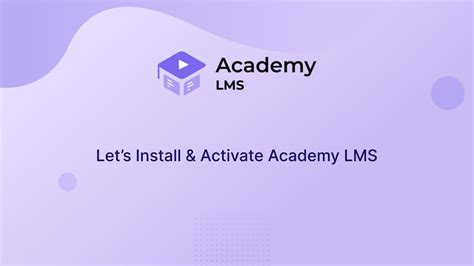 How To Install And Activate Academy Lms Youtube