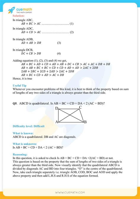 Ncert Solutions Class 7 Maths Chapter 6 The Triangle And Its Properties