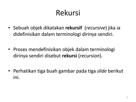 Rekursi Dan Relasi Rekurens Kelas 11 Sains Tek Pptx