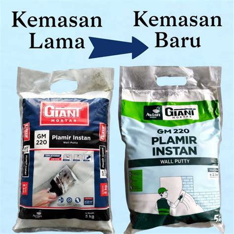 Jual Plamir Instan Giant 220 5 Kg Plamir Tembok Shopee Indonesia