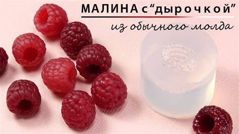 МАЛИНА с "ДЫРОЧКОЙ" из обычного молда (Полимерная глина) Няшина ...