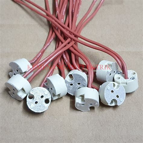 Jual Fitting Lampu Halogen Mr16 Italy Soket Gu53 Fiting Tusuk