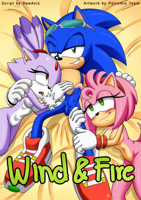 Rule 34 Amy Rose Bbmbbf Blaze The Cat Comic Cover Page Furry Heart Eyes Male Mobius Unleashed