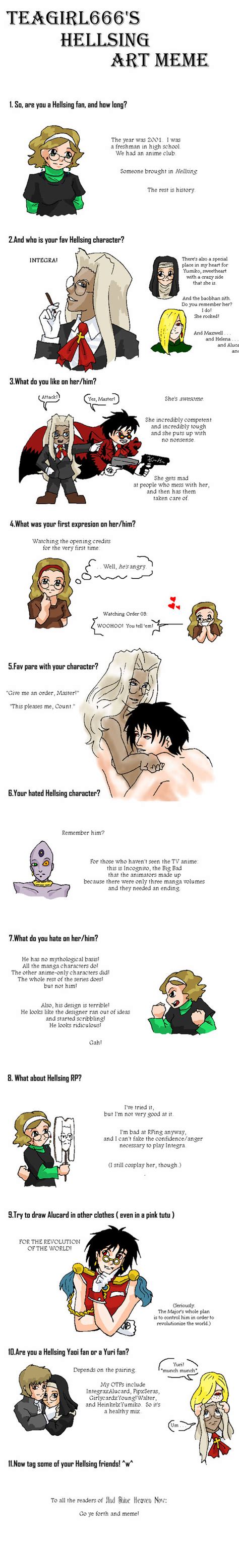 Hellsing Art Meme By Erinptah On Deviantart