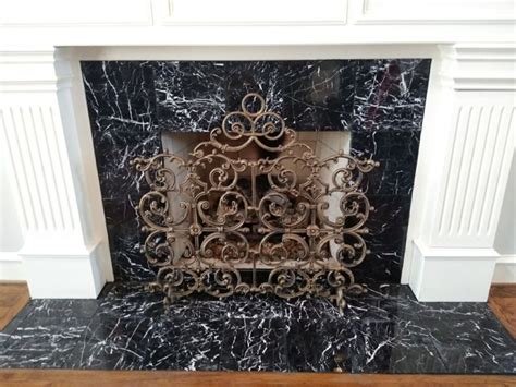 12x12 Marble China Black Fireplace Home Decor Decor