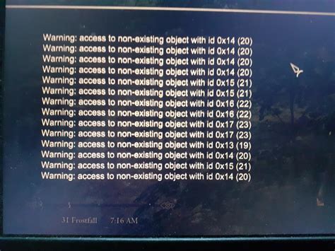 Weird Console Messages Rwildlander