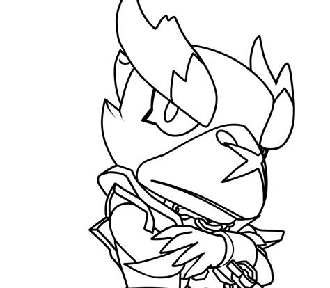Brawl Stars Coloring Pages Phoenix Crow