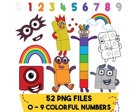 Instant Download Number Blocks Png Digital File Etsy
