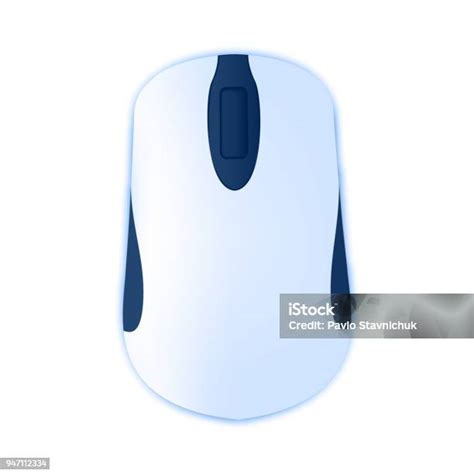 Mouse Komputer Modern Terisolasi Pada Latar Belakang Putih Vektor Stok Ilustrasi Stok Unduh