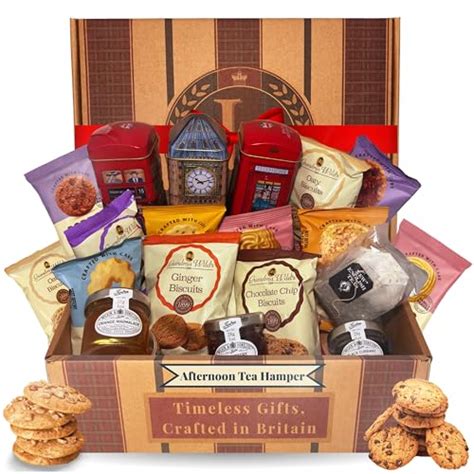 Afternoon Tea Hamper For 2 English Tea T Set Bundle Contains Luxury Teabags Biscuits Jams
