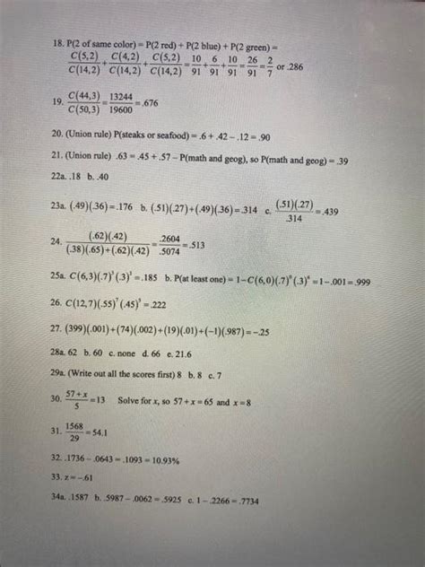 Solved Math 110 Final Exam Review I Have The Answeres I Just