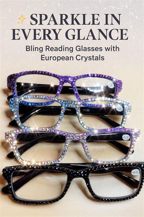 Bling Reading Glasses For Women European Crystal Rhinestone Eyewear