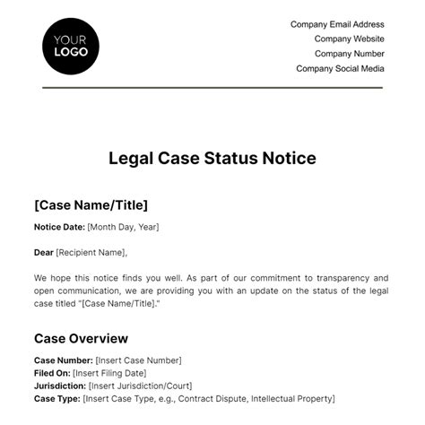 Legal Case Deposition Notice Template Edit Online And Download Example