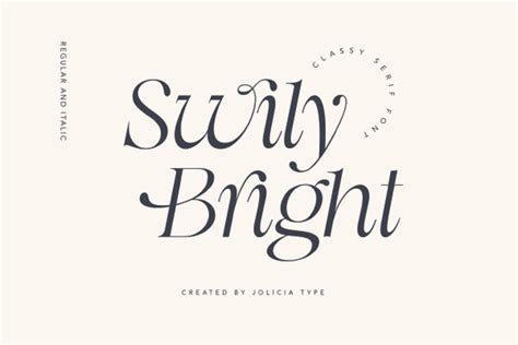 Swily Bright Font Jolicia Type Foundry Fontspace