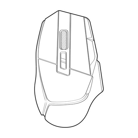 Premium Vector Computer Mouse Outline Drawing Vector Computer Mouse In A Sketch Style Computer