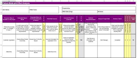 FMEA Template In Excel FMEA Software In Excel QI Macros 55 OFF