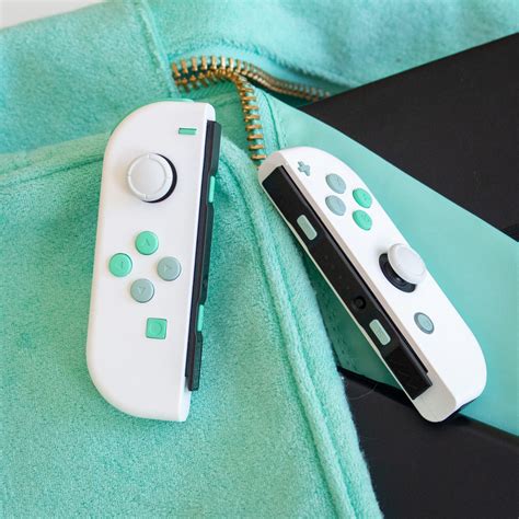 Custom Joycons Nintendo Switch Joy Con Controller Mods White With Mint
