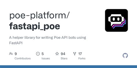 github poe platform fastapi poe a helper library for writing poe api