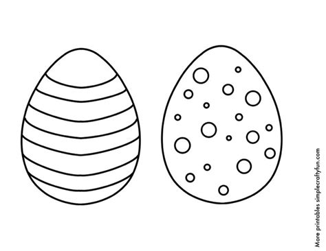 25 Easter Egg Printable Templates And Coloring Pages