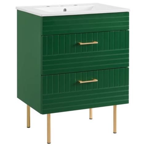 1578351369417440 2 Drawer Wooden Bathroom Vanity With Ceramic Sink