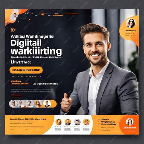 Premium Photo Digital Marketing Social Media Post Banner Design