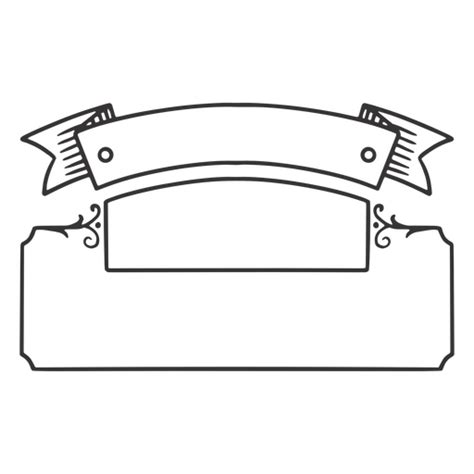 Ribbon Stroke Label Png Free Vector Download Freeimages