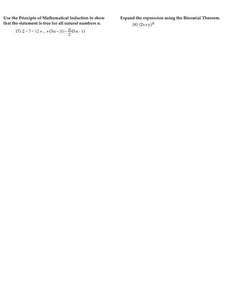 Solved Expand The Expression Using The Binomial Theorem Use