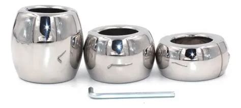 Ball Metal Scrotum Sex Cock Ring Macas Pingente Testículo Parcelamento Sem Juros