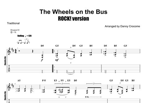 Wheels On The Bus Guitar Music At Dianne Butler Blog