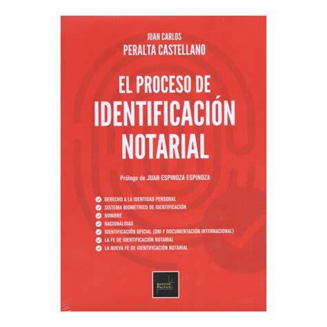 Libro El Proceso De Identificación Notarial