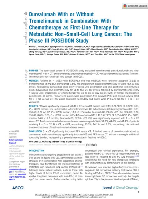 Pdf Durvalumab With Or Without Tremelimumab In Combination With