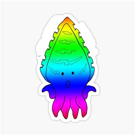 Cuttlefish Cuddle Rainbow Sticker For Sale By Letzoespoilyou Redbubble