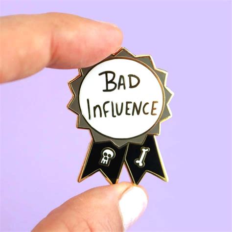 Bad Influence Award Lapel Pin Jubly Umph Originals