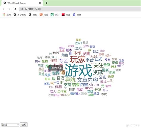 实现一个简单的echarts词云图pythonflask靠谱杨技术博客的技术博客51cto博客 实现一个简单的echarts词云图pythonflask靠谱杨技术博客的技术博客51cto博客