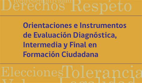 Orientaciones E Instrumentos De Evaluación Diagnóstica En Formación