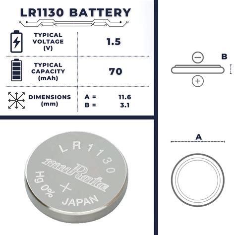 Lr1130 Battery Size Voltage Capacity Advantage And Uses