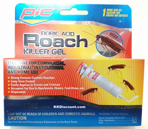 Pic Boric Acid Roach Killer Gel K K Discount Store