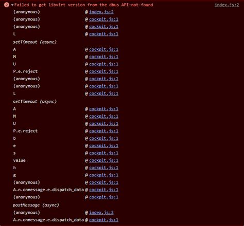 Cant Access Virtual Machines After Latest Package Updates And Reboot · Issue 578 · Cockpit