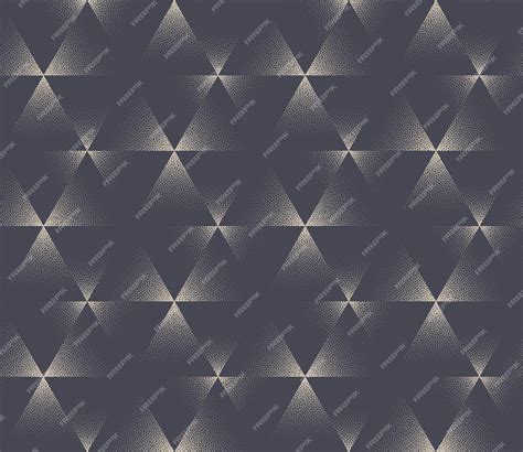 Premium Vector Triangles Geometric Seamless Pattern Vector Dotted Pale Grey Abstract Background