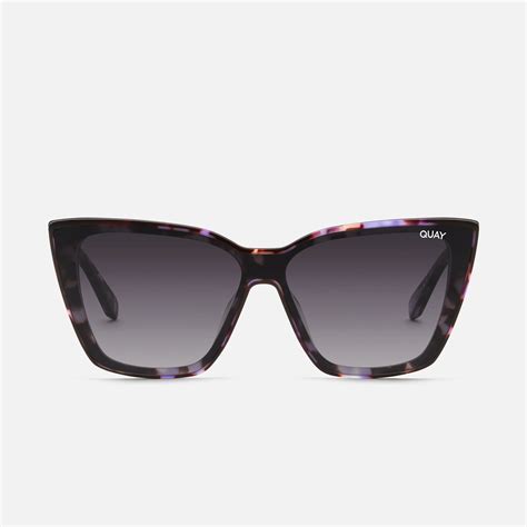 Quay Confidential Sunglasses Purple Tort Smoke Presence Paris