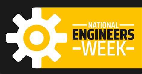 National Engineers Week Background Banner Or Poster Design Template