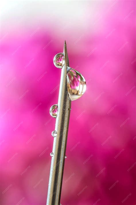 Premium Photo Macro Photo Of A Medical Needle For Injection With A