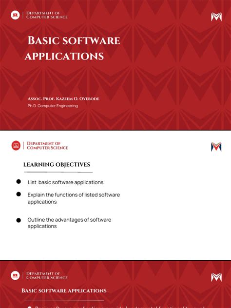 Basic Software Applications Pdf Spreadsheet Application Software