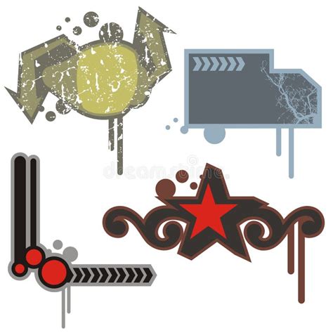 Urban Design Elements Stock Vector Illustration Of Grungy 2837090